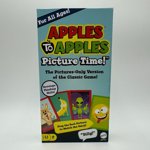 Mattel | Games | Apples To Apples Picture Time Card Game Open Box ...